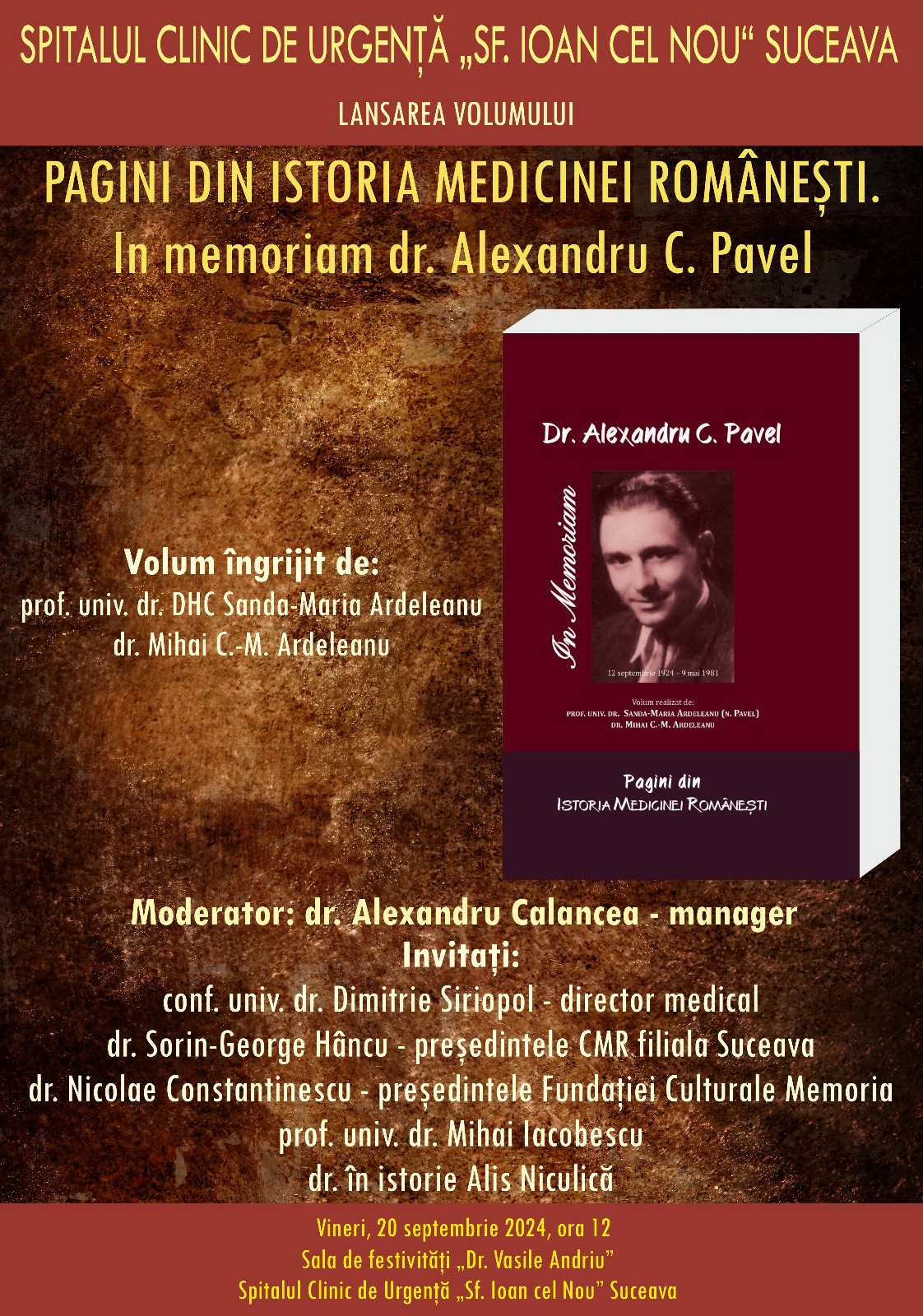 Revista Memoria - 20 septembrie 2024. In Memoriam dr. Alexandru C ...